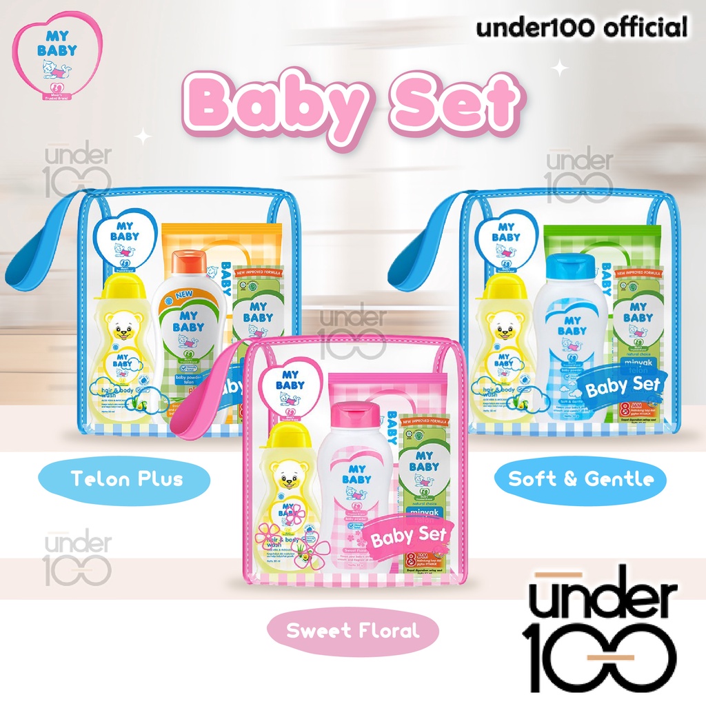 Jual Under100 MY BABY Set Sweet Floral | Soft & Gentle | Telon Plus ...
