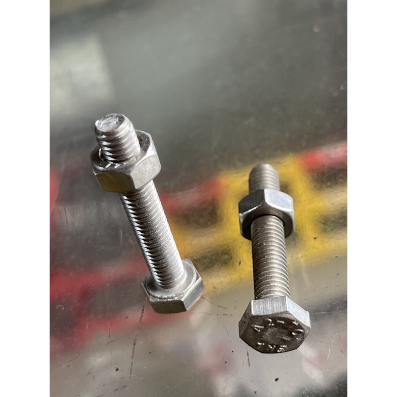 Jual BAUT MUR STAINLESS STEEL M6 x 30 - BAUT MUR HEX KUNCI 10 PANJANG 3 ...