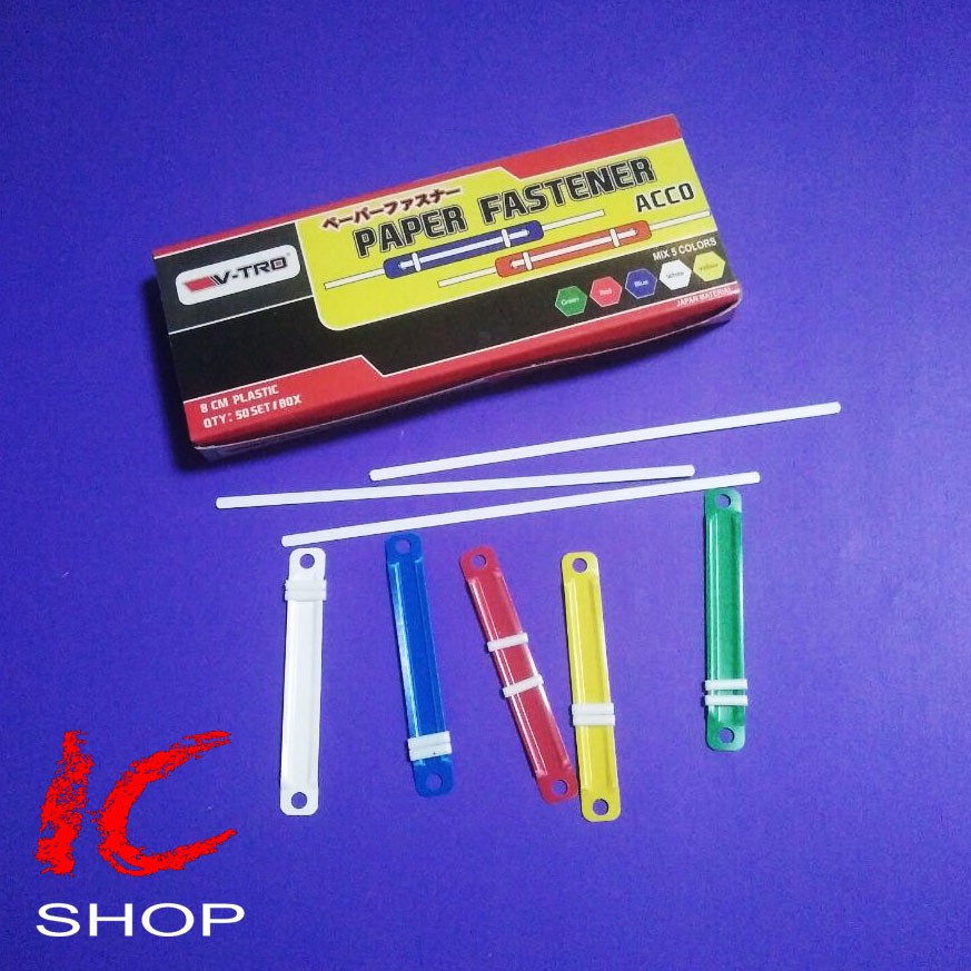 Jual acco warna & putih - Paper Fastener - Pengikat - Penjepit Kertas isi 50 Set | Shopee Indonesia