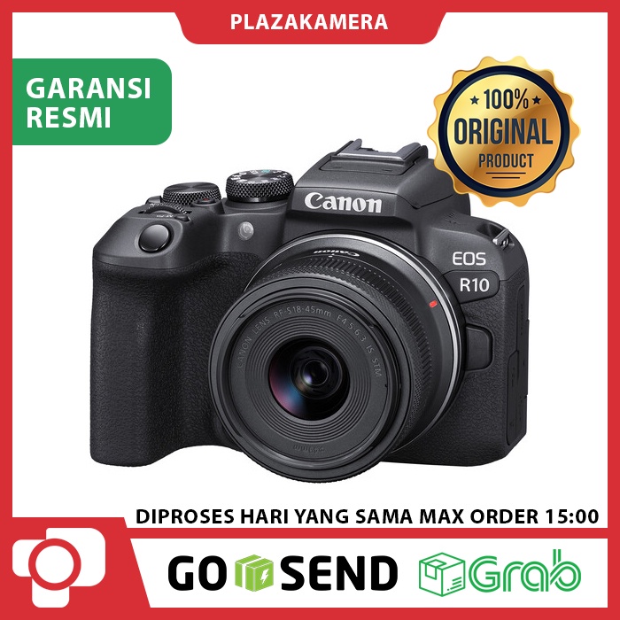 Jual Canon EOS R10 Kit RF-S 18-45mm Mirrorless Kamera | Shopee Indonesia