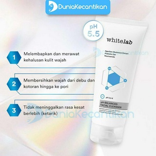 Jual WHITELAB Facial Wash Acne Sabun Cuci Muka Whitelab Brightening PH ...