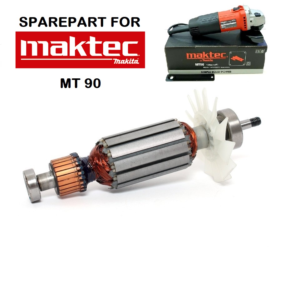 Jual Sparepart Armature / Gulungan Dinamo Gerinda Maktec MT90 | MT 90 ...