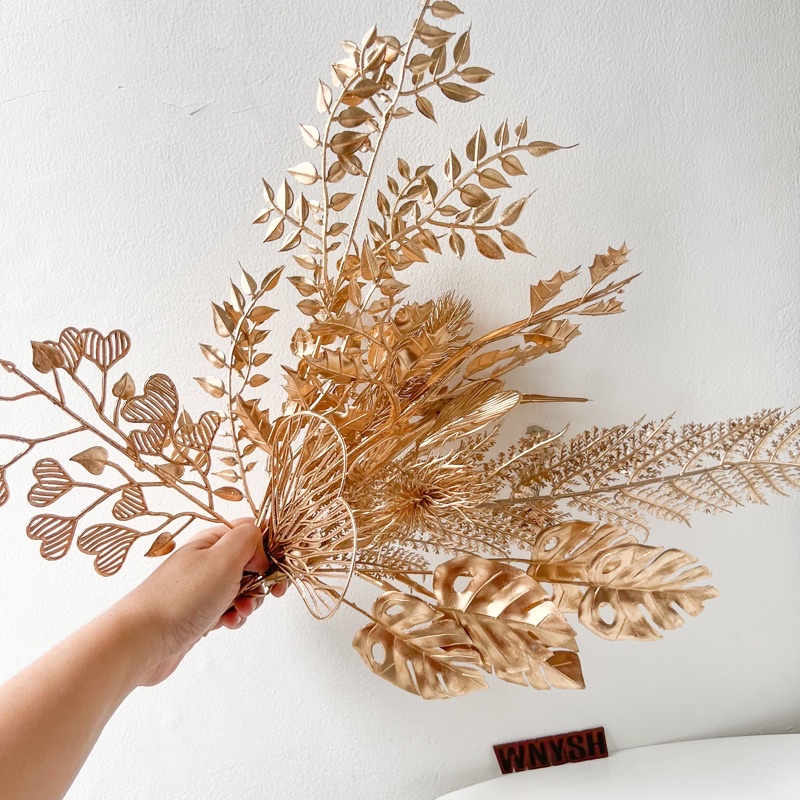 Jual All gold flower aesthetic, Bunga gold | Shopee Indonesia