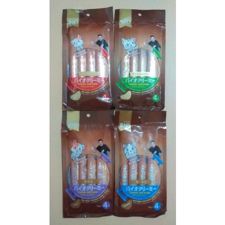 Jual Bio Creamy Treats liquid snacks cemilan cair kucing 4x15 gram ...
