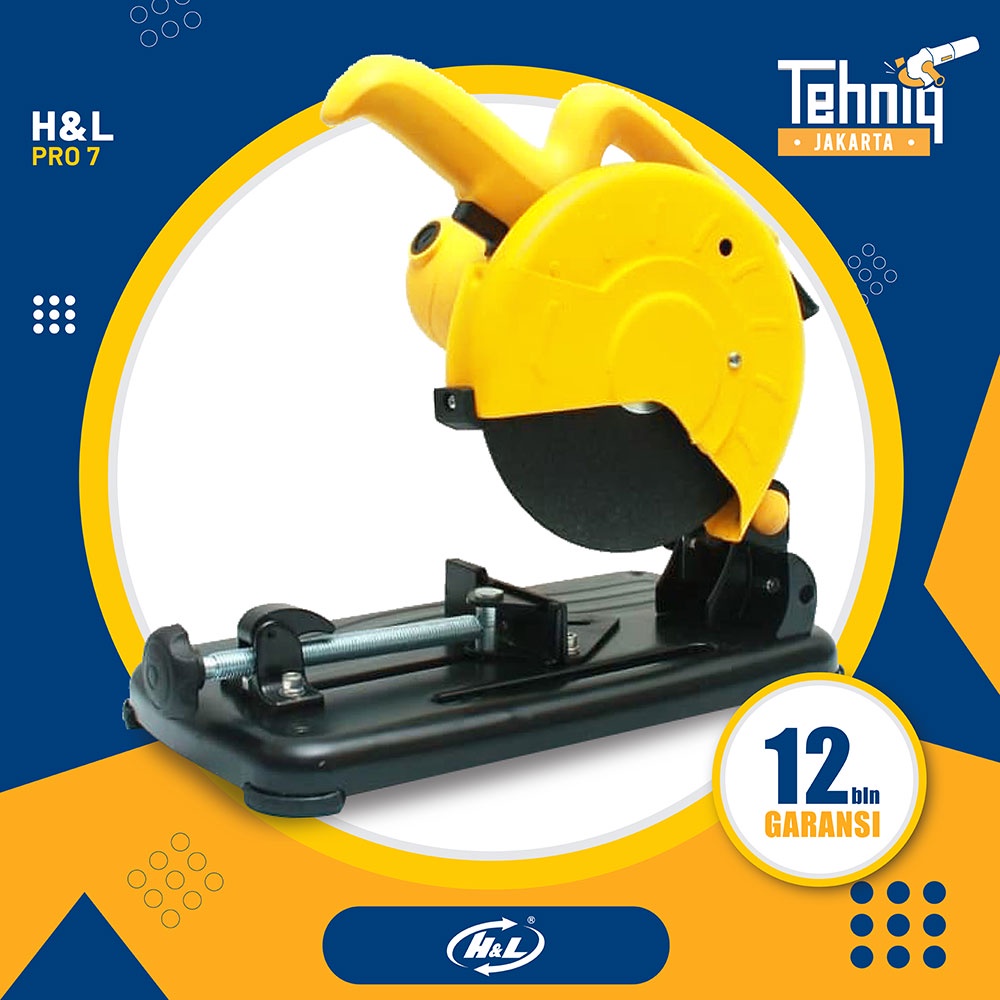 Jual Mesin Pemotong Potong Besi H&L PRO 7 INCH Cut Off Machine | Shopee ...