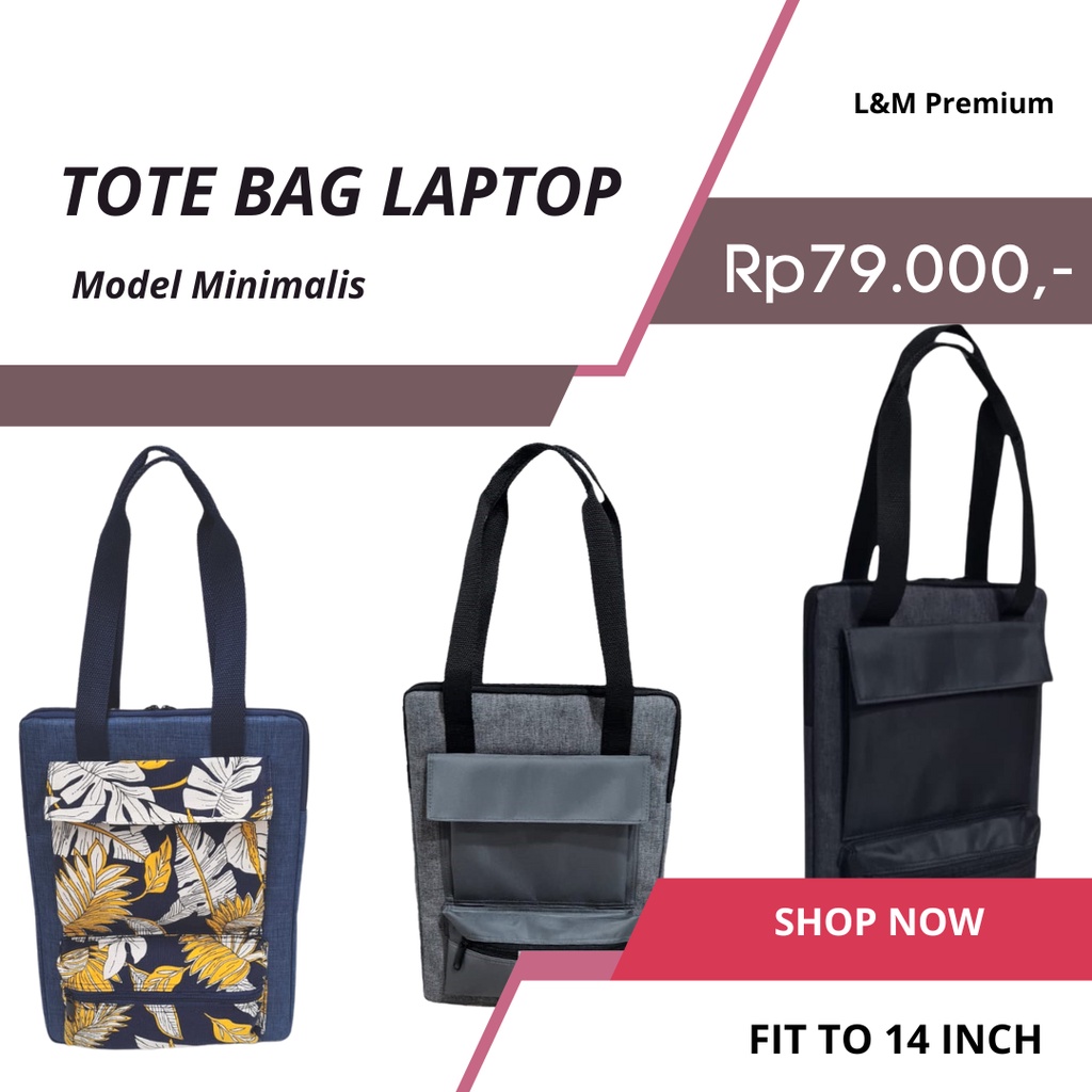 Jual Tas Laptop 14 Inch Minimalis - Laptop Shoulder Bag | Shopee Indonesia