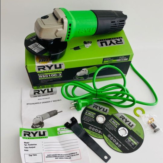 Jual RYU Grinders RSG100-3 Mesin Grinder Gurinda Gerinda | Shopee Indonesia