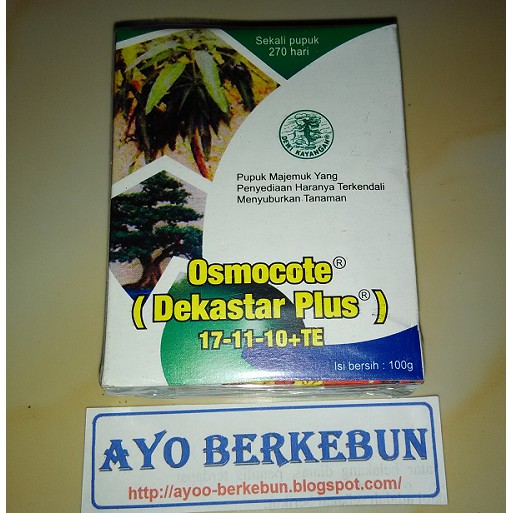Jual pupuk dekastar plus untuk daun / osmocote 17-11-10+TE (Slow ...