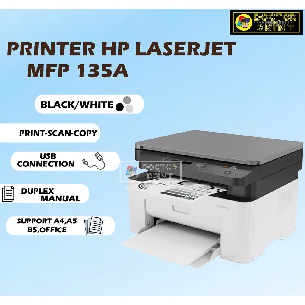 Jual Printer HP Laser MFP 135A Print Scan Copy New Original | Shopee Indonesia