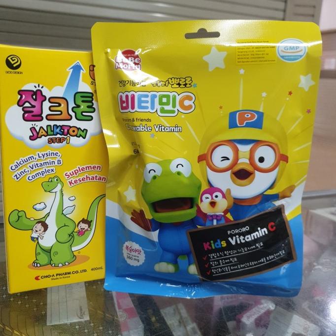 Jual Jalkton step 1 vitamin korea free vit c pororo( kuning) | Shopee ...
