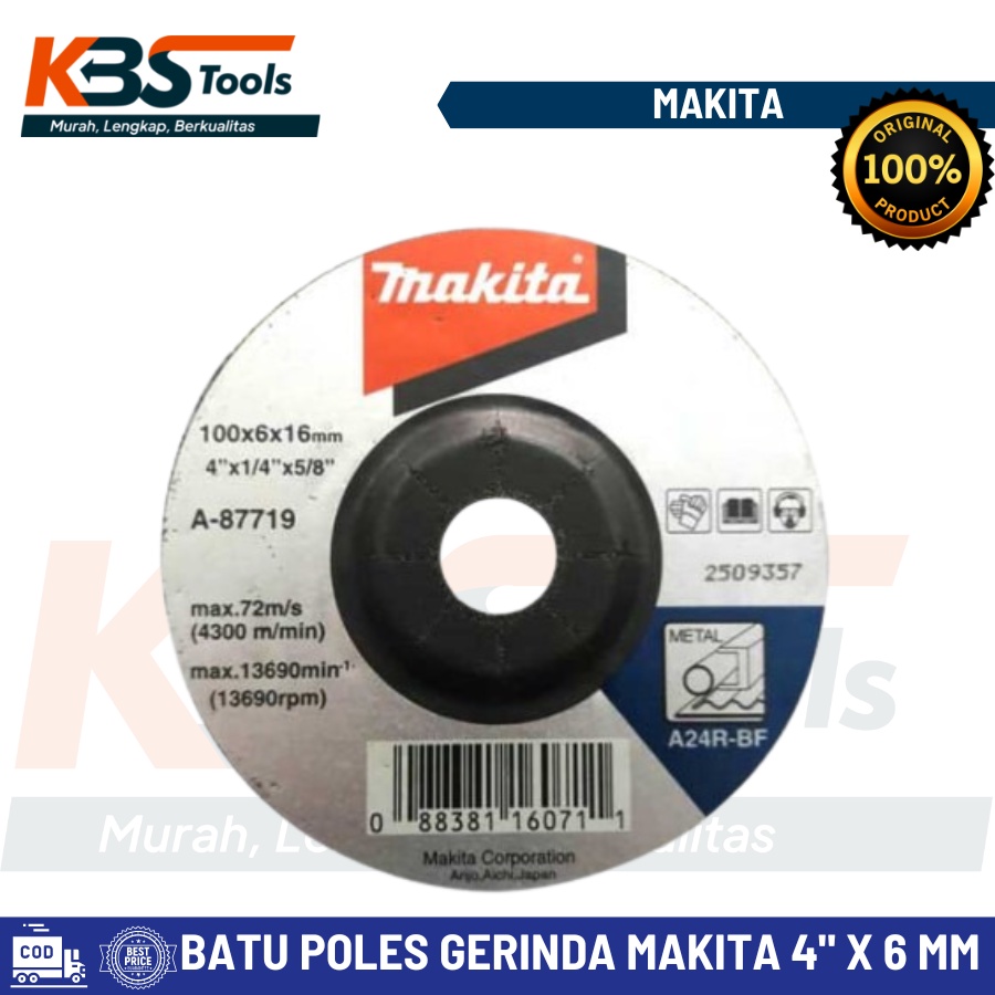 Jual MAKITA Batu Poles Gerinda 4" x 6 mm - Mata Gurinda Tebal Poles ...