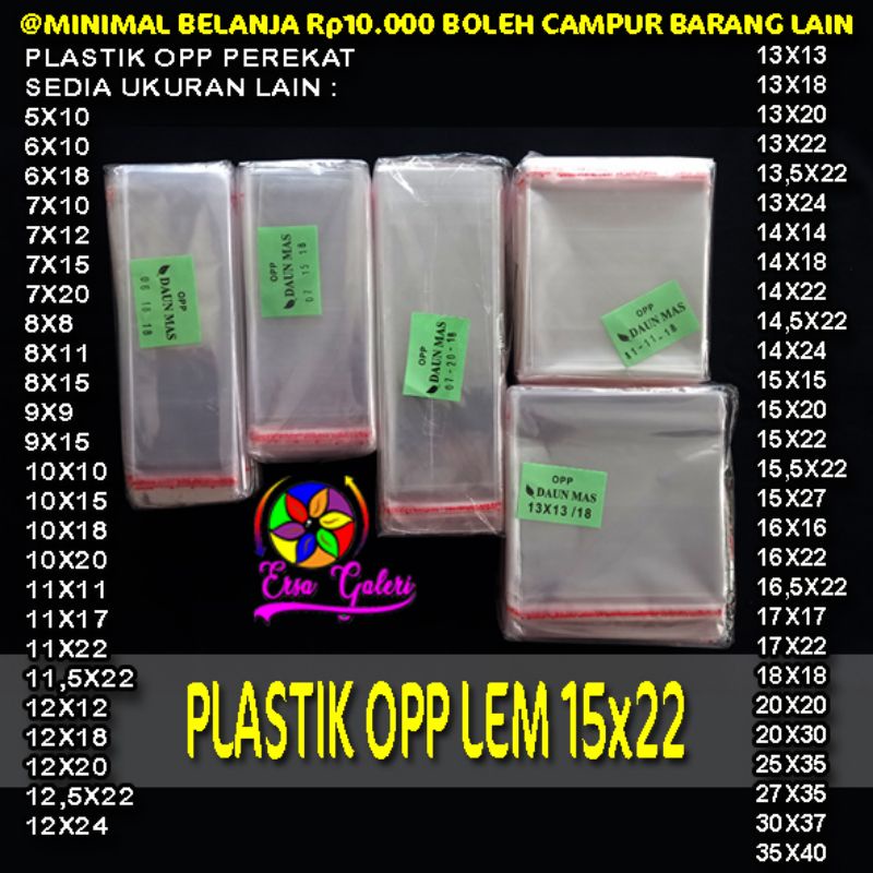 Jual Isi 100 Plastik undangan Plastik Opp 15x22 Plastik ukuran 15x22 ...