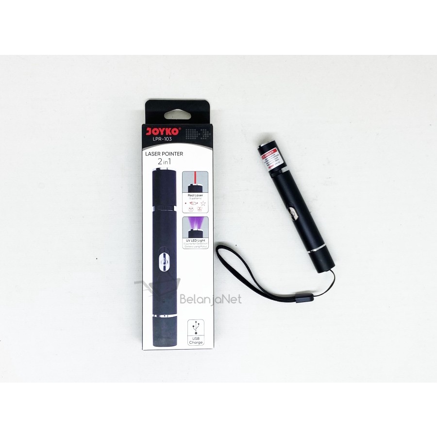 Jual Penunjuk Laser UV LED Senter | Laser Pointer 2 In 1 Joyko LPR-103 ...