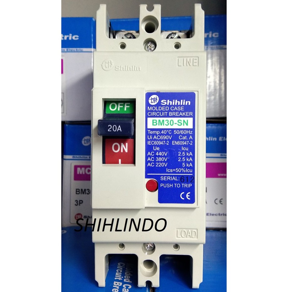 Jual MCCB Shihlin BM30-SN (380V 2,5kA, 220V 5kA) 2P 5A ~ 30A | Shopee Indonesia