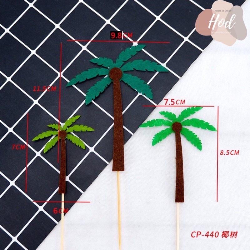 Jual 3pc/set Topper Pohon Hijau Tree Green Trees Kain Hiasan Kue Ulang ...