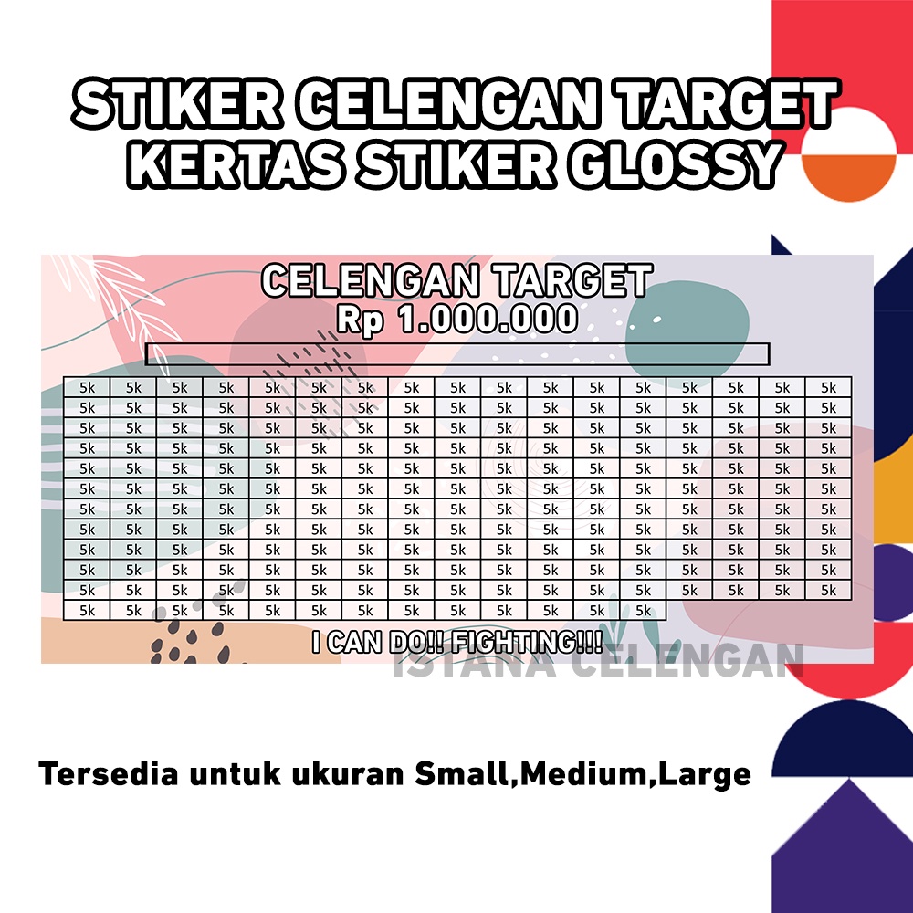 Jual STIKER CELENGAN TARGET VIRAL TABUNGAN TARGET CELENGAN TIKTOK COD ...