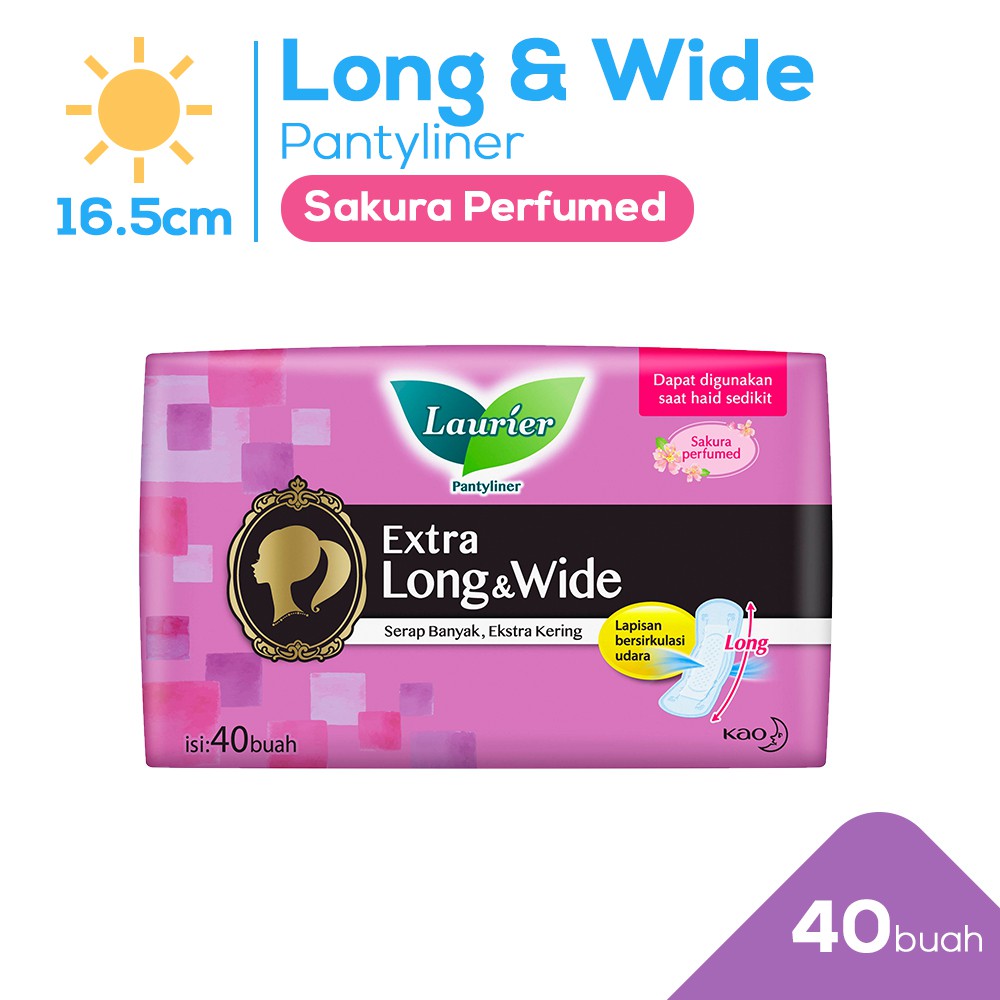 Jual Laurier Cleanfresh Pantyliner Keputihan Breathable Extra Long and ...
