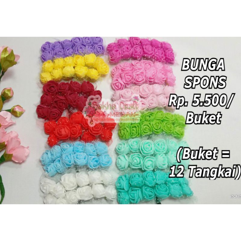 Jual Bunga SPONS/Sponge Tile (Bahan Caft Medan) | Shopee Indonesia