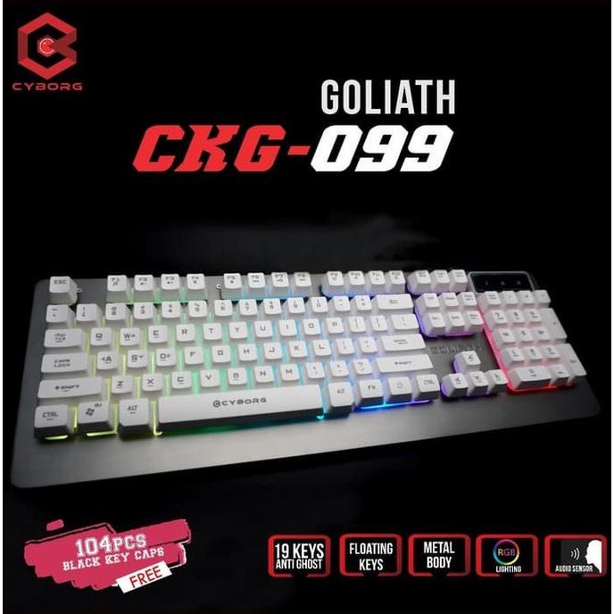 Jual """""] CYBORG GOLIATH - CKG-099 RGB BACKLIT GAMING KEYBOARD ...