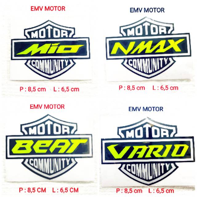 Jual Sticker sticker comunitas motor matik satuan | Shopee Indonesia