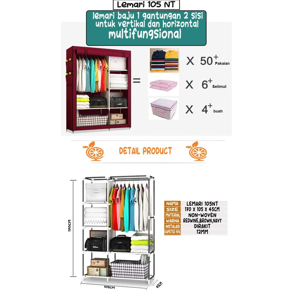 Jual Promo Lemari Pakaian / Lemari Baju Portable Lemari Serbaguna ... Jual Promo Lemari Pakaian / Lemari Baju Portable Lemari Serbaguna ...