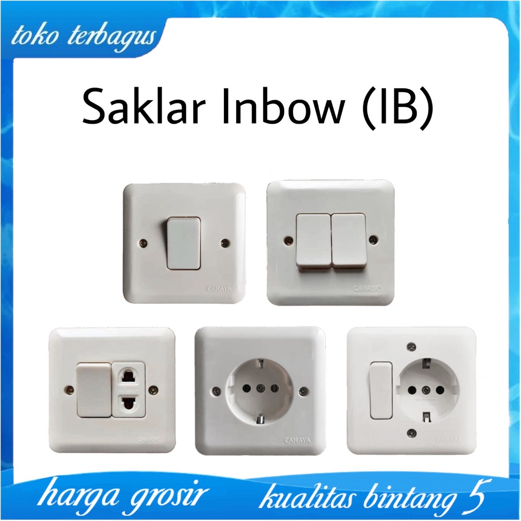 Jual Saklar Inbow IB SNI Sakelar Sakalar Putih Modern Minimalis Awet ...