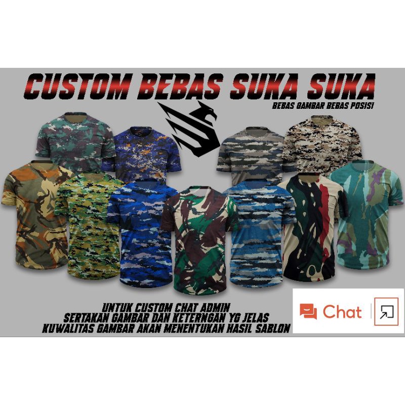 Jual kaos loreng drayfit custom logo dan gambar bebas.bisa satuan ...