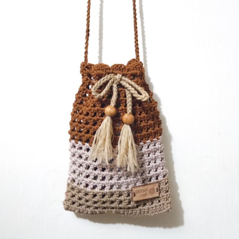 Jual TAS HP RAJUT BOHO SERUT NEW COLOUR | TAS RAJUT MINI | SLINGBAG ...