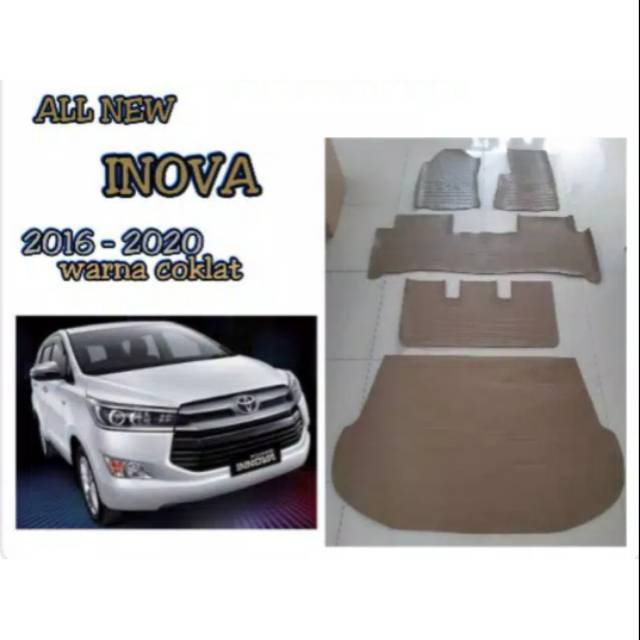 Jual Karpet karet alas lantai mobil Toyota all new innova reborn mulai 2016 warna mocca /coklat ...