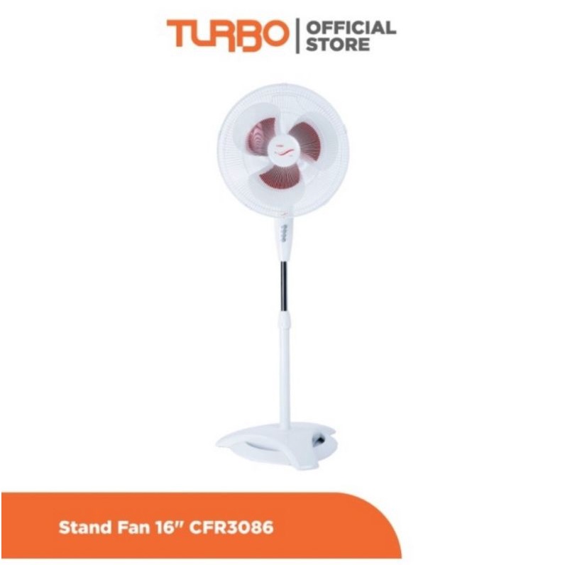 Jual TURBO Stand Fan 16 Inch CFR 3086 Kipas Angin Berdiri - White | Shopee Indonesia