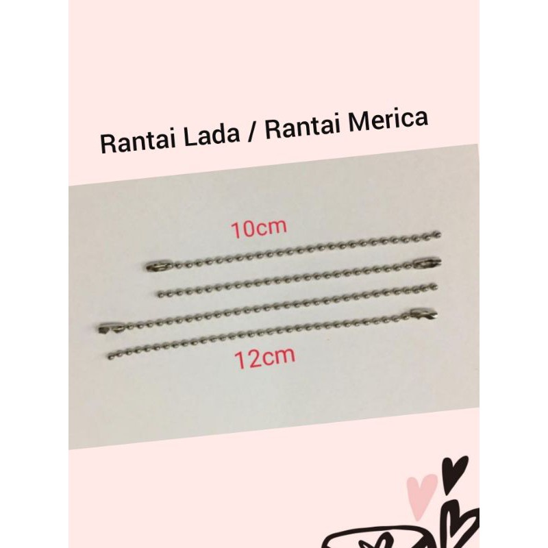 Jual RANTAI MERICA SILVER 10CM & 12 CM | Shopee Indonesia