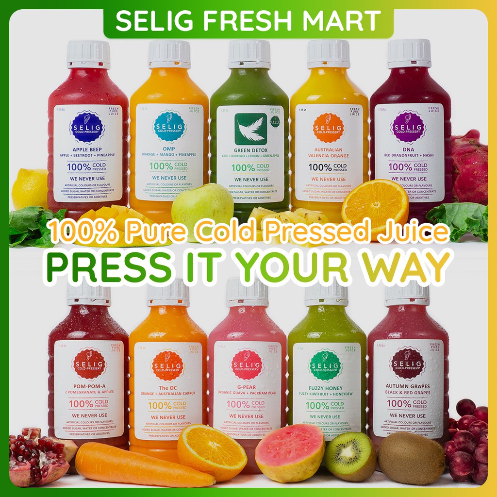 Jual [Press Your Way] Cold Pressed Juice 100% Buah Sayur Asli Jus Sehat ...