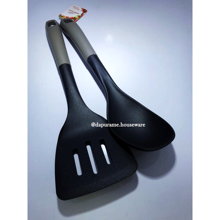 Jual SENDOK GORENG / SENDOK SAYUR NYLON GAGANG ABU CMU (1PCS) | Shopee ...