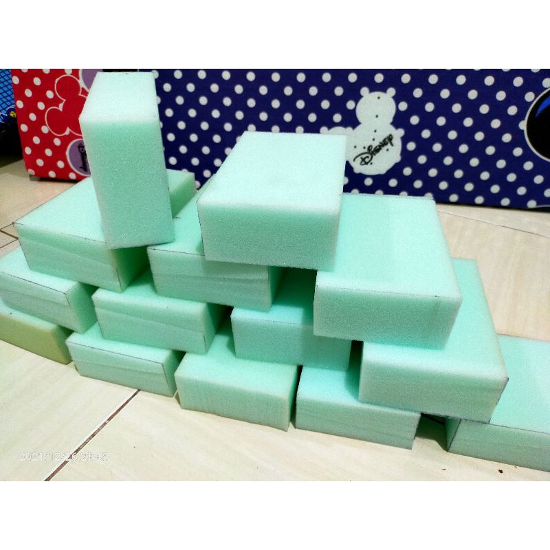 Jual spons CUCI MOBIL MOTOR / SPON JUMBO 10X15 CM BUSA sponge LEMBUT ...