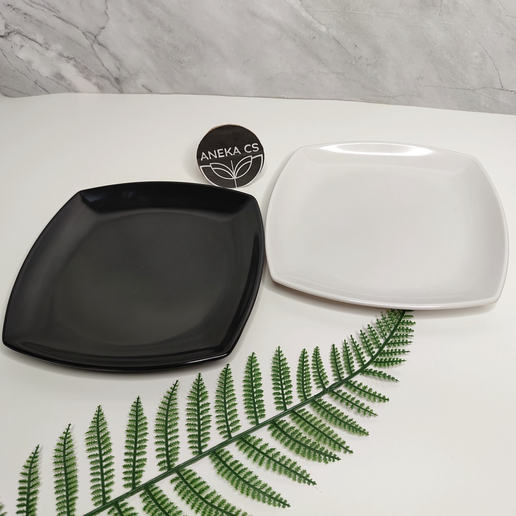 Jual Piring saji 8,5 Inch - Piring Kotak - Piring Resto - Piring Cafe ...