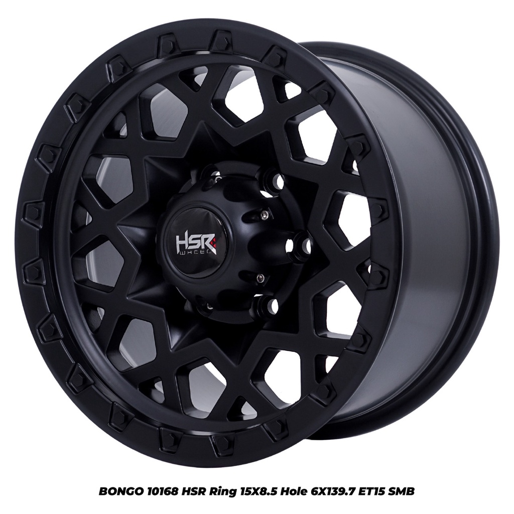 Jual Velg Mobil Off-road Baru Ring 15 Bongo Hsr Lebar 8.5 Matte Black ...
