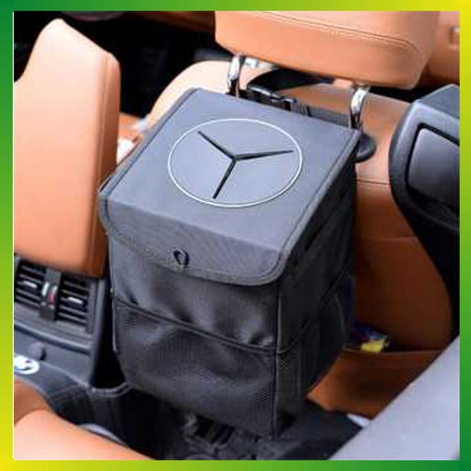 Jual Tempat Sampah Mobil Lipat Gantung Car Trash Bin Waterproof Hitam ...