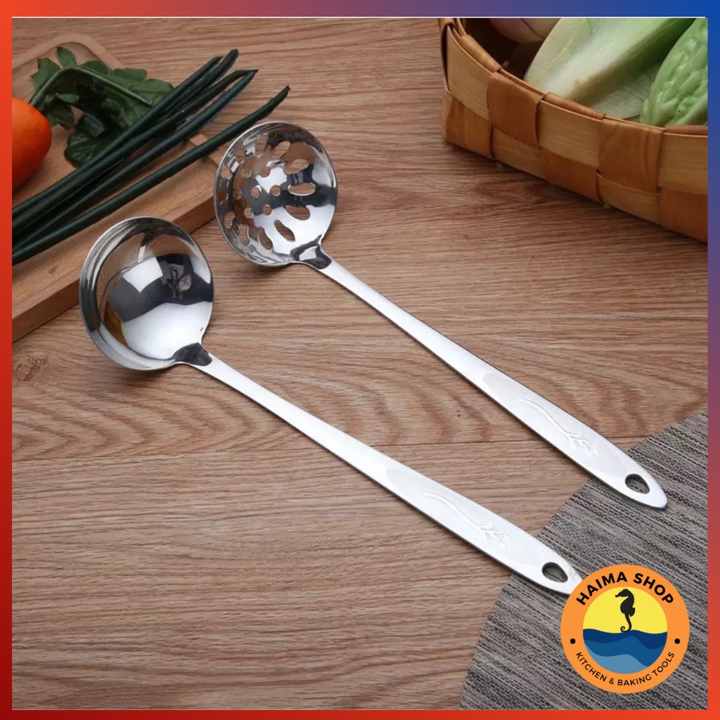 Jual Sendok Kuah Sayur Centong Irus Lubang Sup Soup Ladle Stainless ...