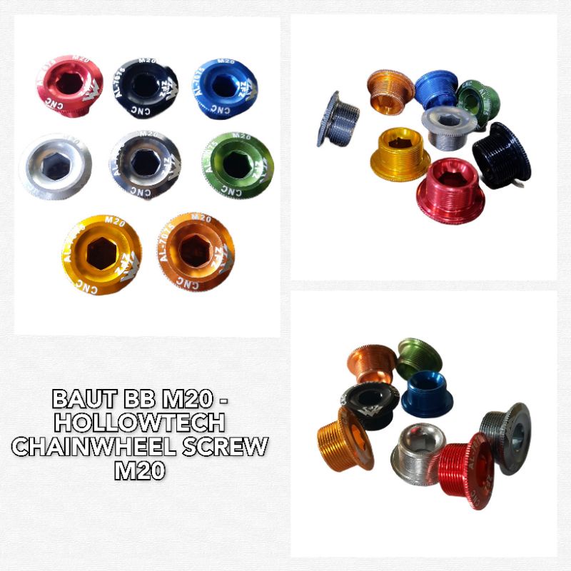 Jual BAUT BB M20 - HOLLOWTECH CHAINWHEEL SCREW M20 | Shopee Indonesia