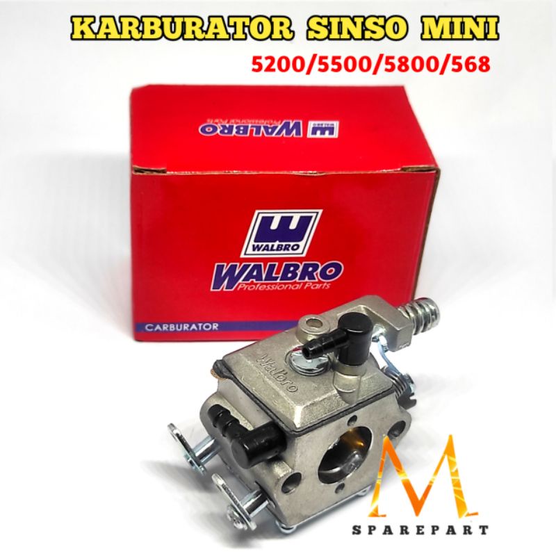 Jual Karburator sinso mini 5200 5500 5800 568 walbro | Shopee Indonesia