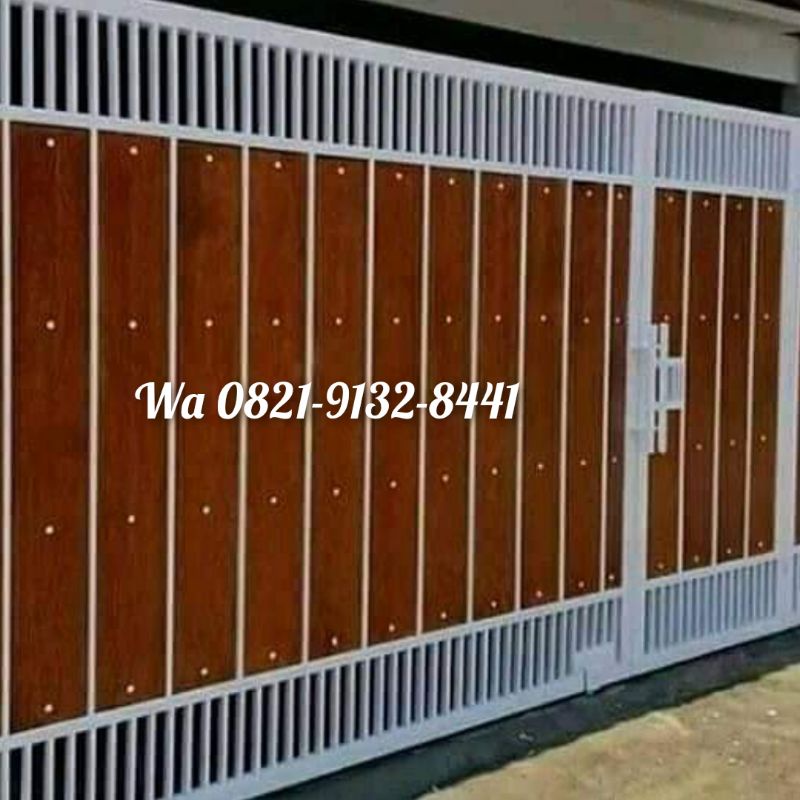 Jual Pintu gerbang pagar rumah minimalis Jogja murah harga per meter ...