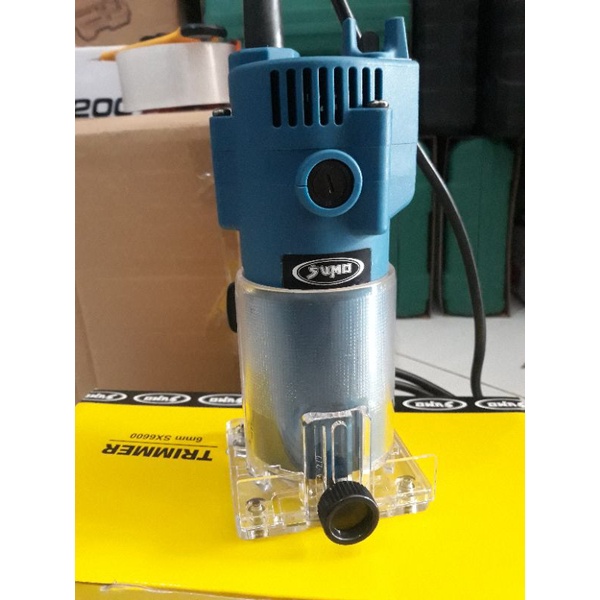 Jual MESIN TRIMMER PROFIL ROUTER KAYU 6mm 350W SUMO SX6600 | Shopee ...
