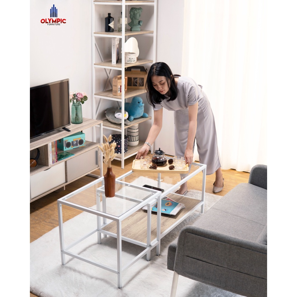 Jual MORE Olympic Coffee Table / Meja Kopi / Meja Saming Tamu - CT ...