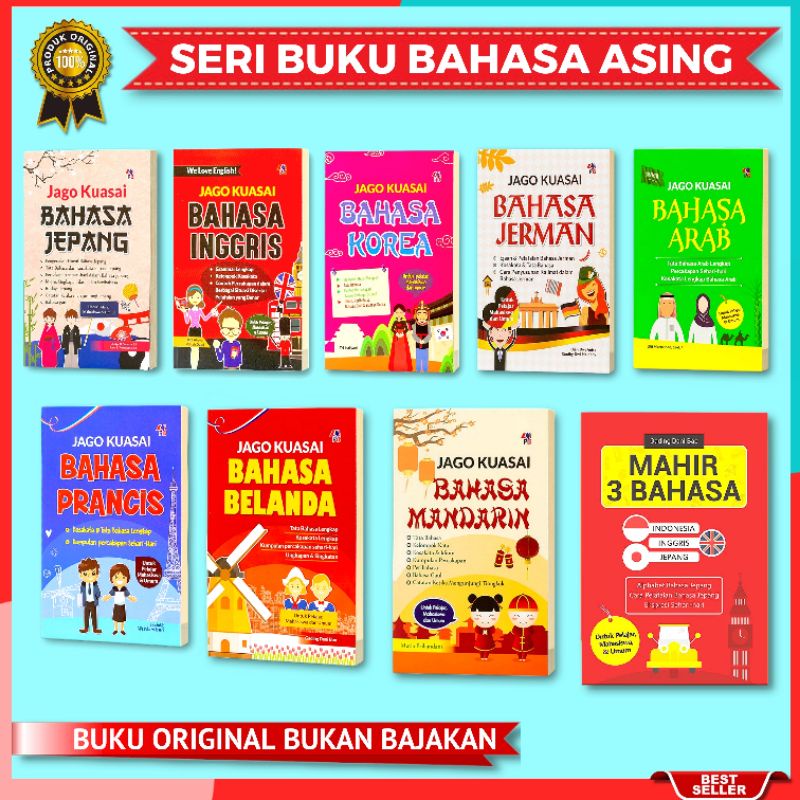 Jual BUKU BAHASA ASING JAGO KUASAI JEPANG INGGRIS KOREA JERMAN ARAB PRANCIS BELANDA MANDARIN ...