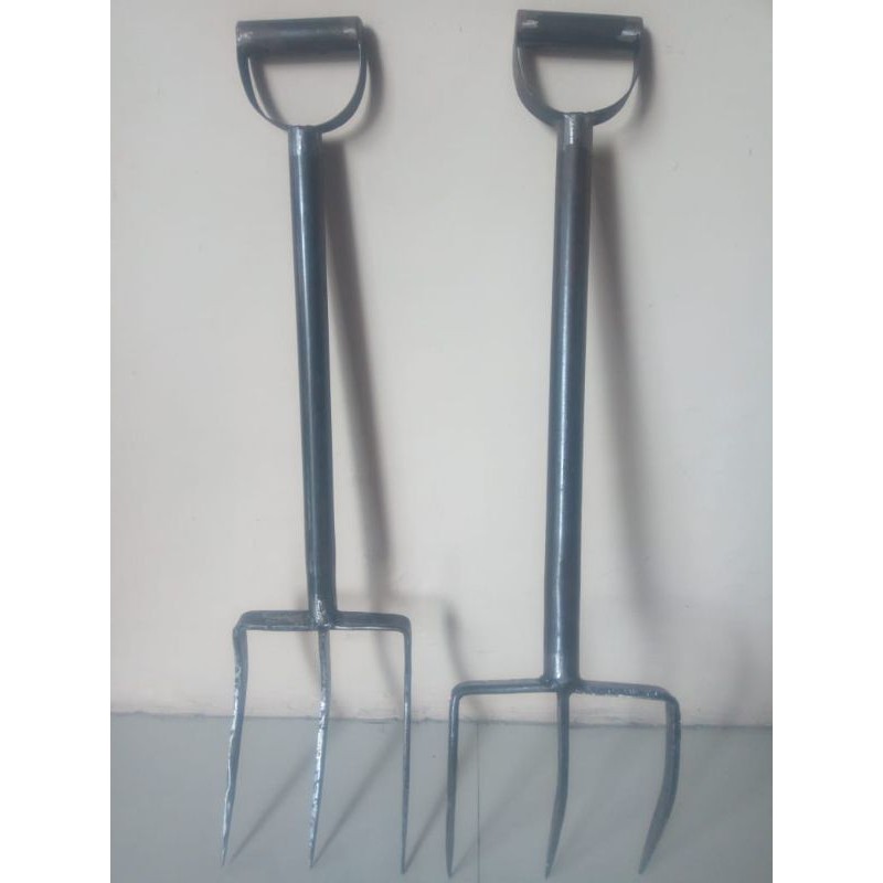 Jual Garpu Tanah 3 Gigi Baja Per Asli / Sendok Tanah | Shopee Indonesia