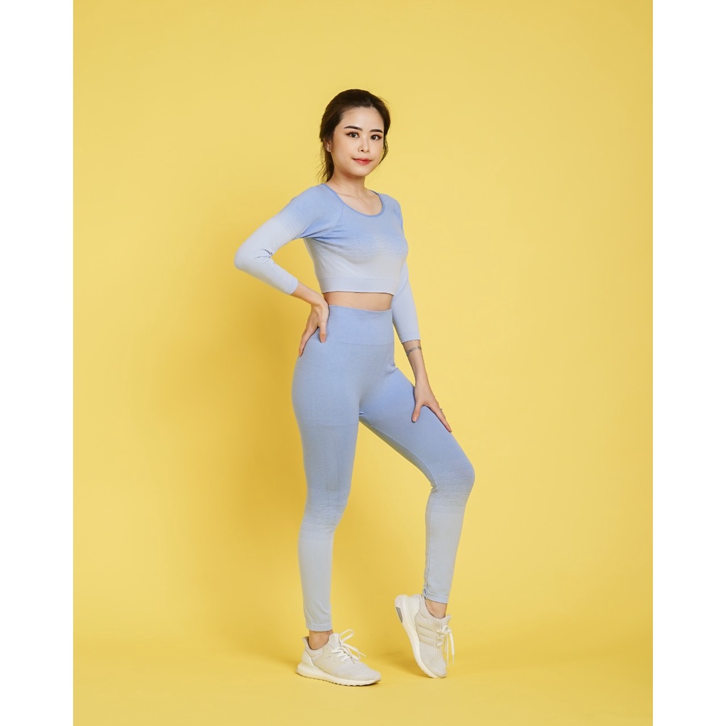 Jual ACTIVE WEAR Setelan Pakaian Olahraga Wanita Baju Senam/Yoga LS 751 ...