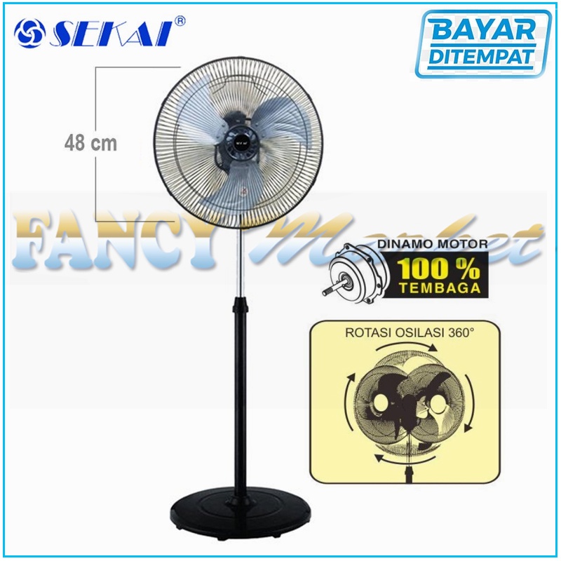 Jual KIPAS ANGIN TORNADO Berdiri Sekai SFN 1809/Sekai SFN 1808 - 18 inch | Shopee Indonesia
