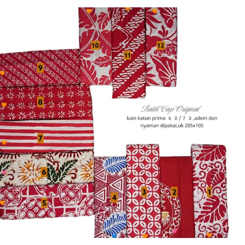 Jual kain cap batik garutan motif merah putih 17 agustus | Shopee Indonesia