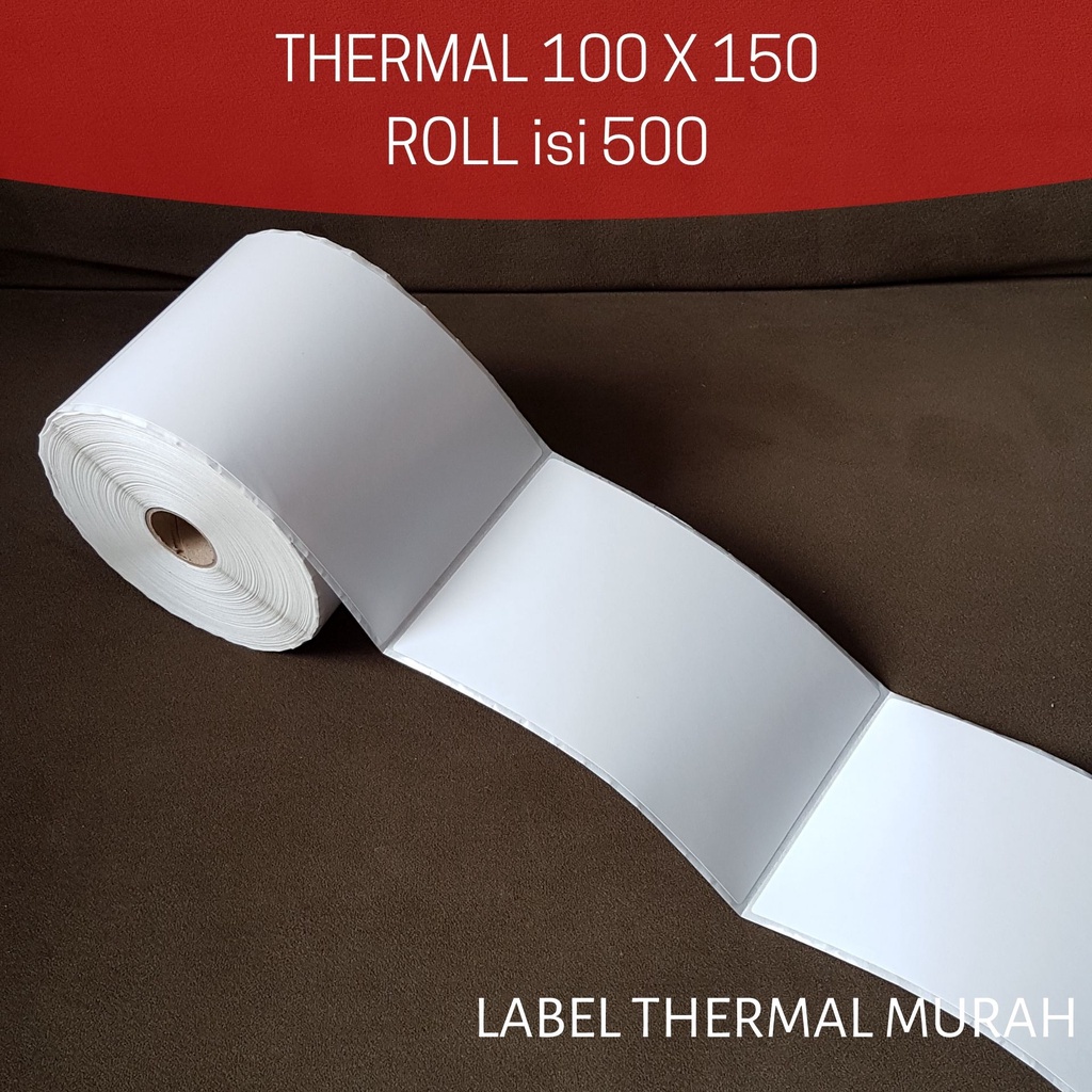 Jual Label Thermal 100x150 ukuran A6 isi 500 | Shopee Indonesia