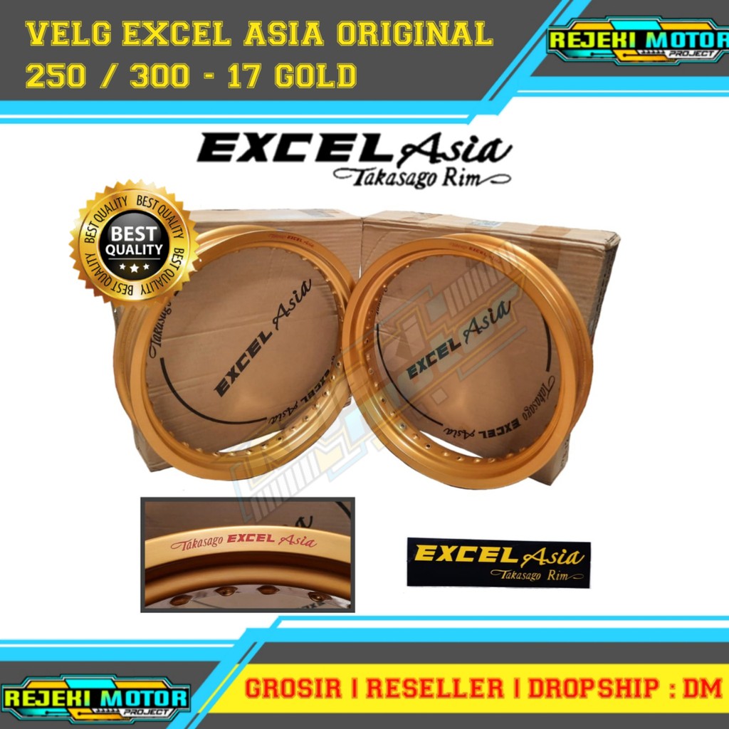 Jual VELG EXCEL ASIA TAKASAGO 250 / 300 - 17 ORIGINAL | Shopee Indonesia